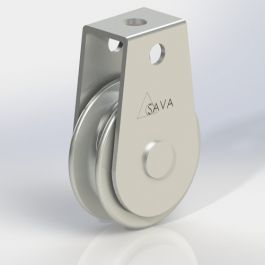CP Series Bracket Pulley, Stainless Steel, Side or Top Mount | Sava